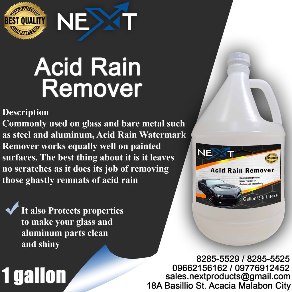 Acid Rain Remover (Gallon) | Shopee Philippines