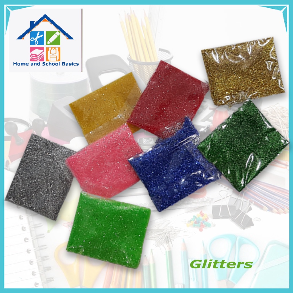 Glittered Powders in Mini Pack - Arts & Crafts Scrapbook and DIY Slime ...
