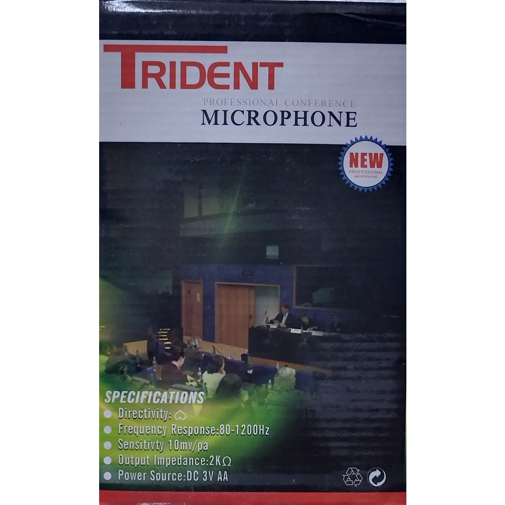 TRIDENT PROFESSIONAL CONFERENCE MICROPHONE TR-307 PROFESSIONAL WIRELESS ...