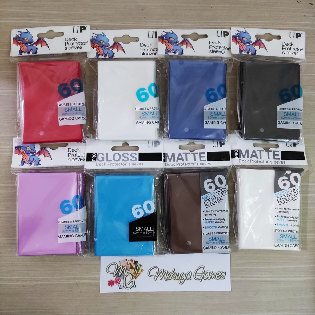 UNGU MERAH Ultra Pro 60 Small Deck Protectors 62x89mm matte gloss solid ...
