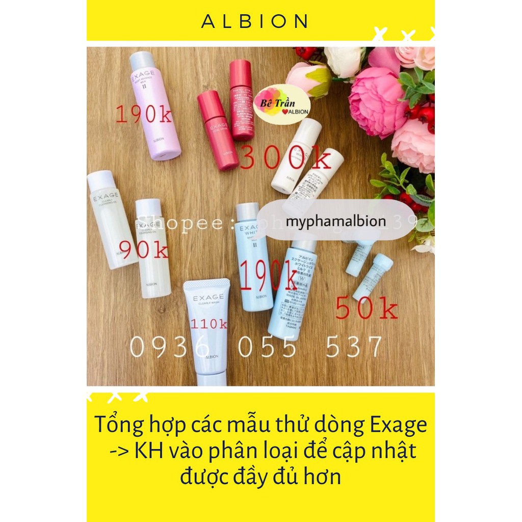 [Albion] Collection of Exage series samples (100% authentic, purchased ...