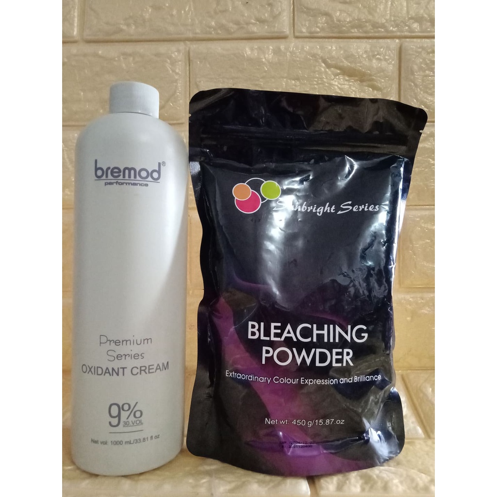 1 SET SUNBRIGHT SERIES BLEACHING POWDER 450G AND BREMOD PREMIUM SERIES ...
