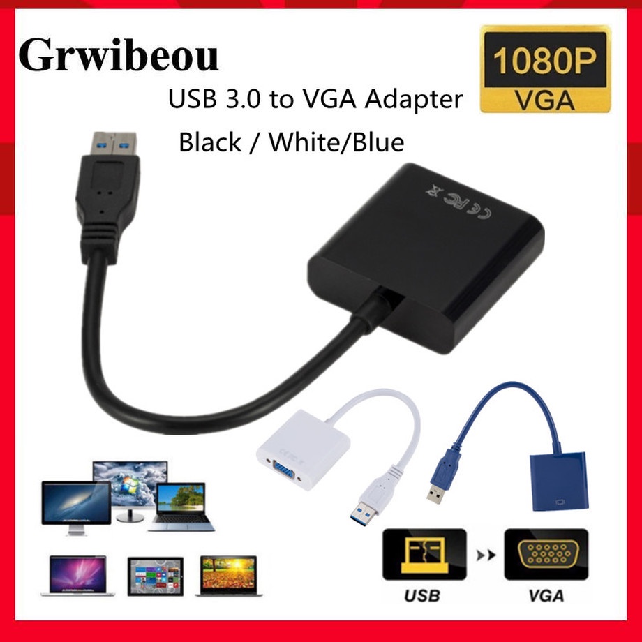 USB 2.0/3.0 To VGA Adapter External Graphics Card Multi-display Adapter ...