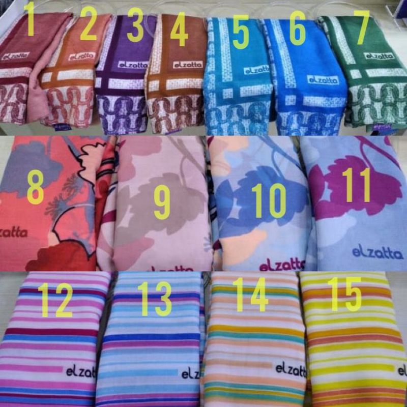 Elzatta Instant Hijab | Hijab motif Rectangular elzatta | Shopee ...