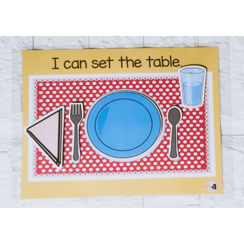 TABLE SETTING INTERACTIVE LAMINATED BUSY BOOK | Shopee Philippines