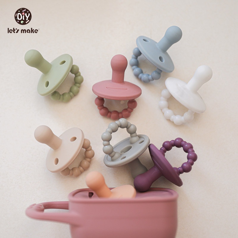 Mamimami Home Newborn Baby Teething Silicone Pacifier Nursing Safe Food ...