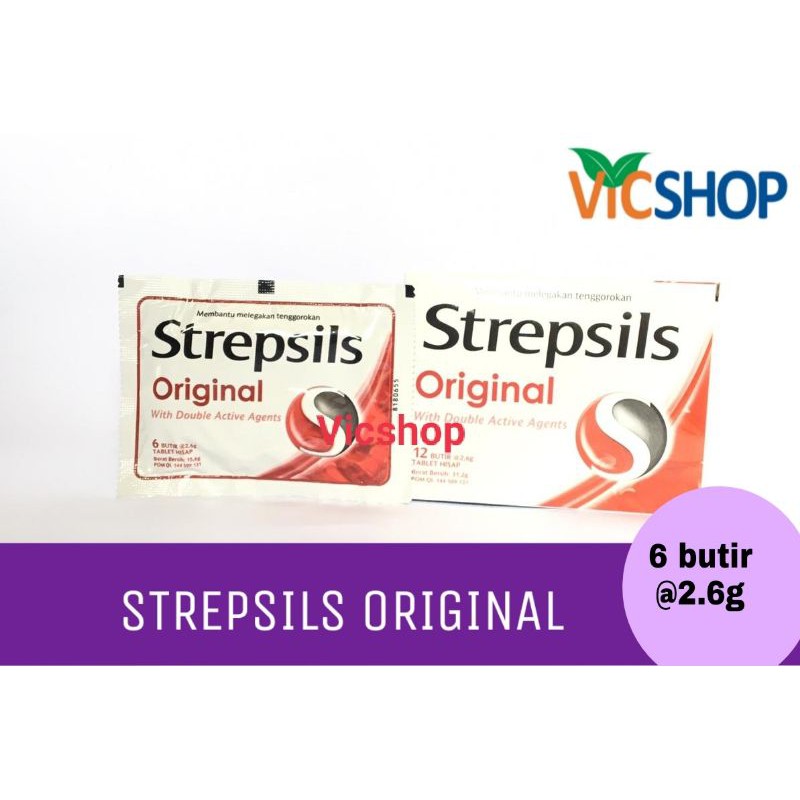 Strepsil/strepsils Original 1 Strip Contains 6 Grains Of Throat Relief ...