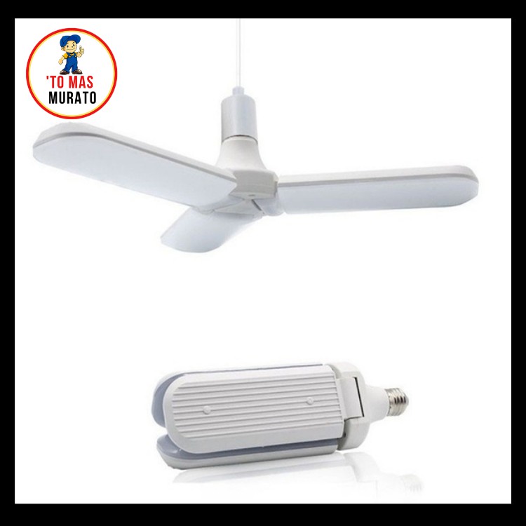 Fan Blade LED Light Bulb Foldable Fan Blade LED Light Bulb | Shopee ...