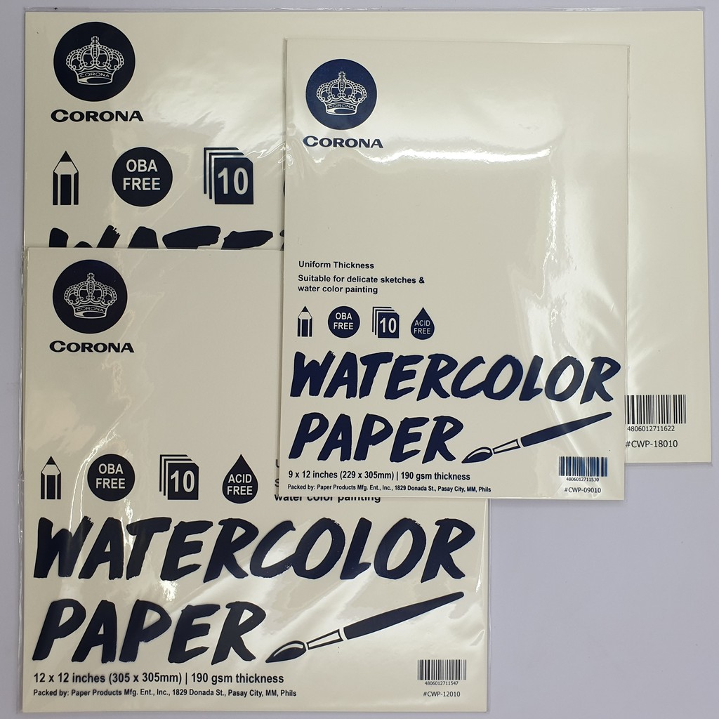 Corona Watercolor Paper (190 GSM) | Shopee Philippines