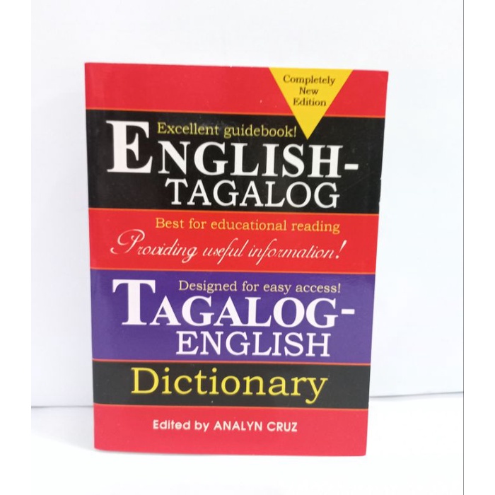 English Tagalog' Tagalog English Dictiinary 480 Pages | Shopee Philippines