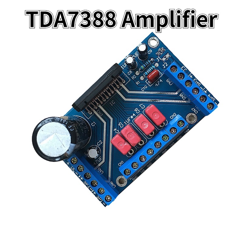 Amplifiers DC12-14.5V TDA7388 4 channel V6 upgrade version 4X41W ...