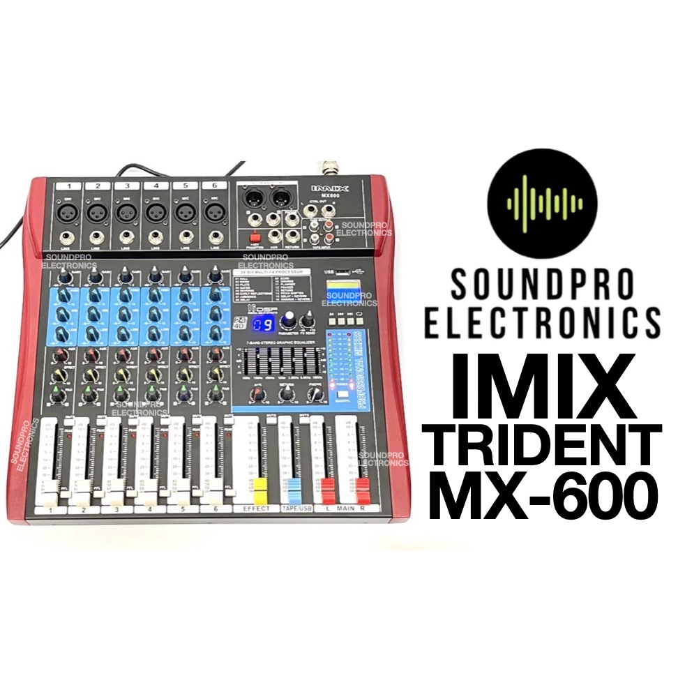 IMIX by: TRIDENT MX-600 6Channel Professional Passive Mixer | Shopee ...