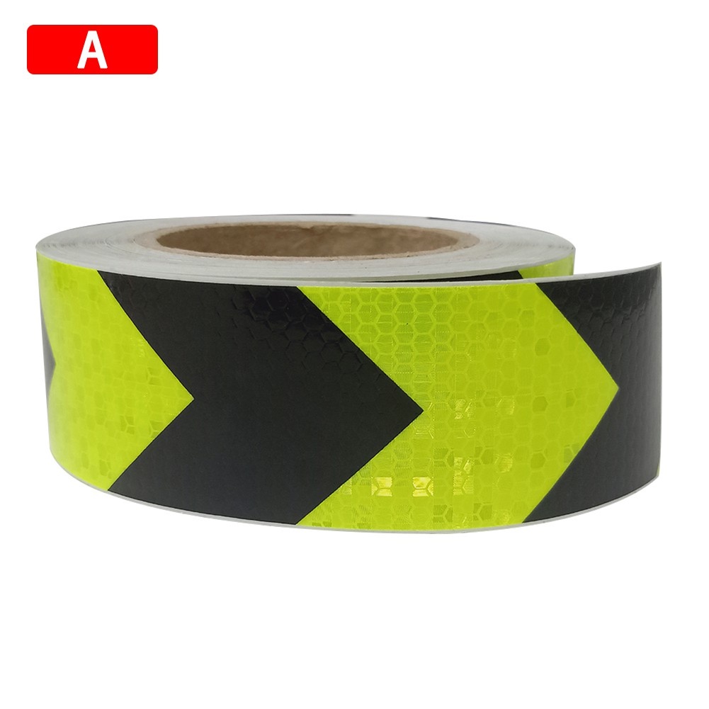 LD Reflectorize Arrow Pattern Reflective Sticker Safety Warning Tape ...