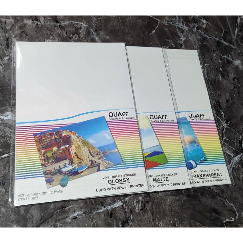 ViNYL STiCKER and PHOTO TOP FOR SiNTRA BOARD A4 size(20sheets per pack ...