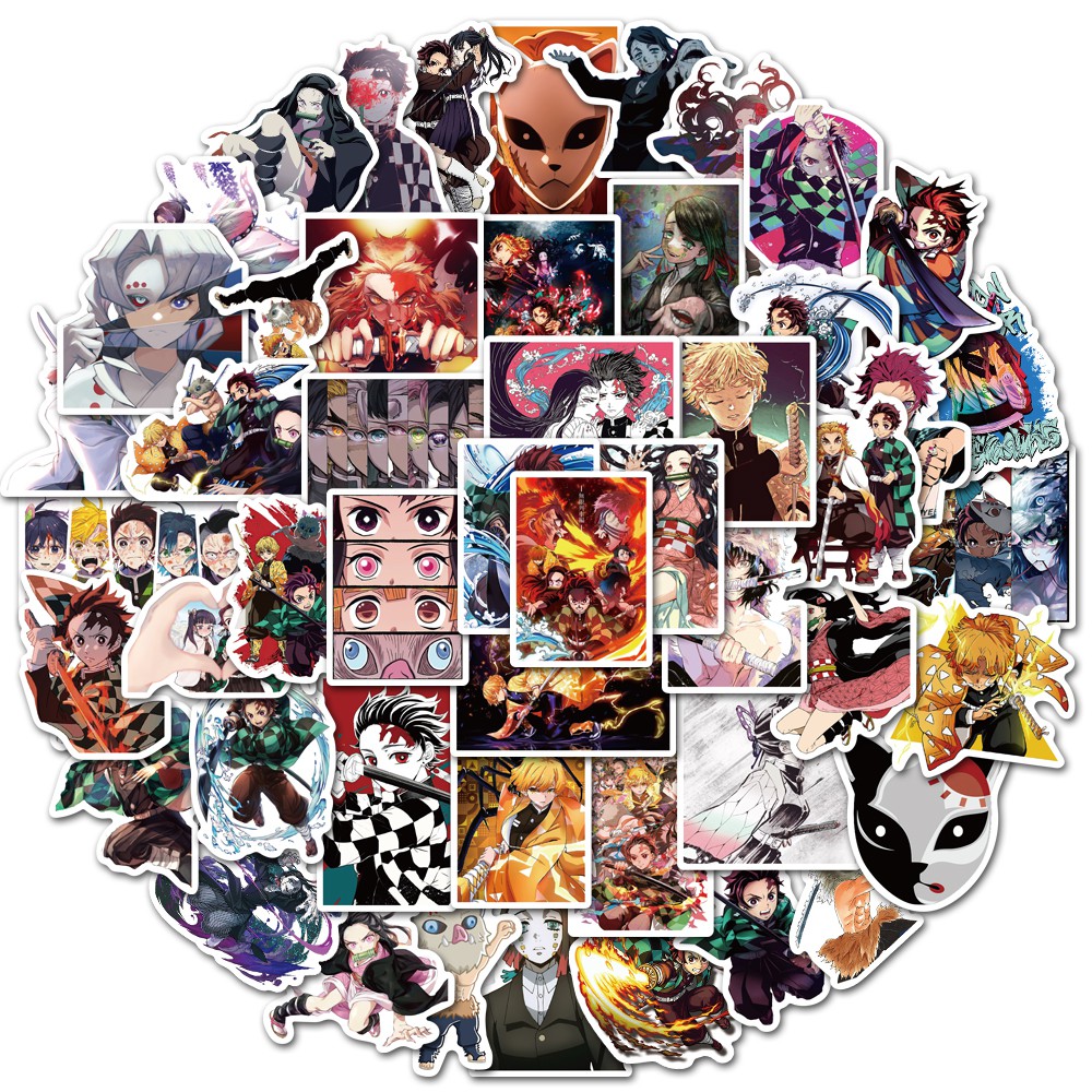 Anime Series Stickers One Piece Naruto Haikyuu Kakegurui Demon Slayer ...