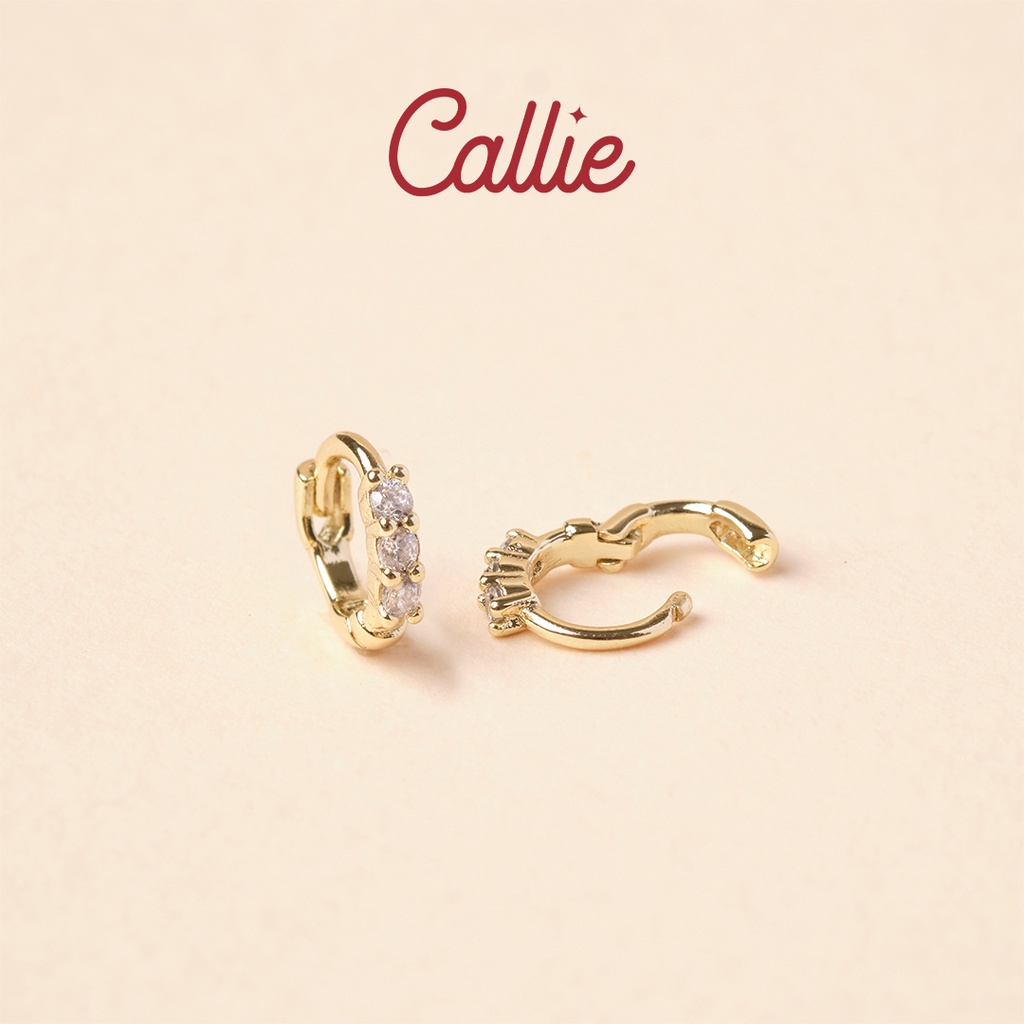 Callie 14k Gold Plated Amy Mini Hoop Earrings Shop Callie | Shopee ...