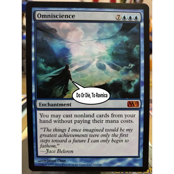 Magic: The Gathering(MTG) Card Omniscience Magic 2013 | Shopee Philippines