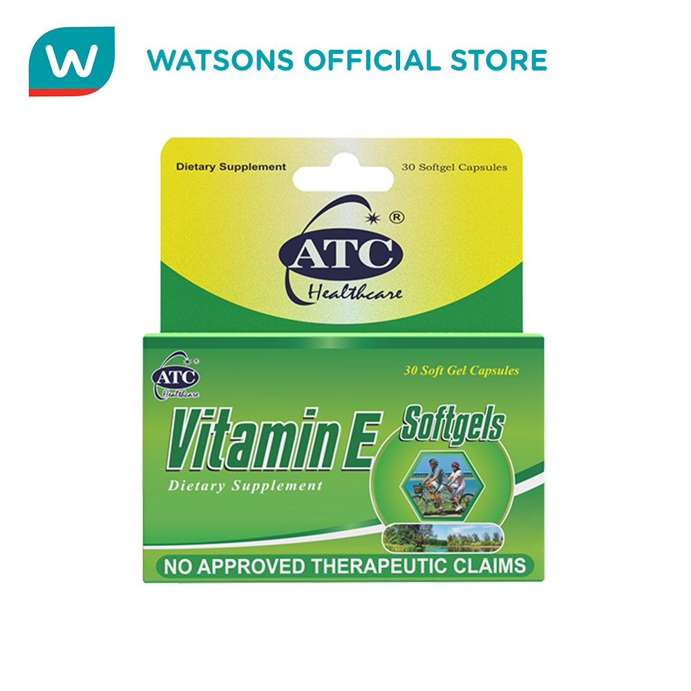ATC HEALTH Vitamin E Dietary Food Supplement 500mg 30s | Shopee Philippines