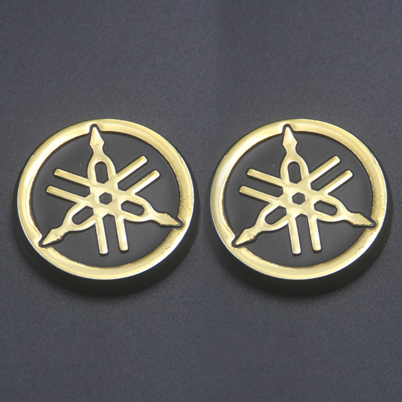 29mm Yamaha Emblem Plastic Chrome Plating 3D ABS Badge Logo motorcycle ...