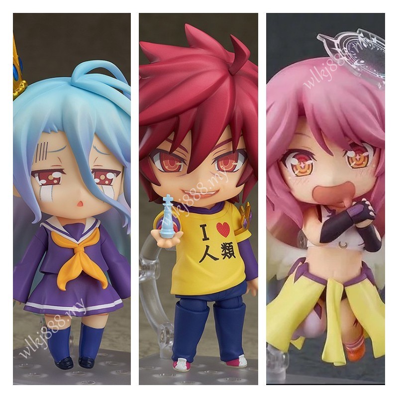 Nendoroid No Game No Life 652# Sora 653# Shiro 794# Jibril Change Face ...