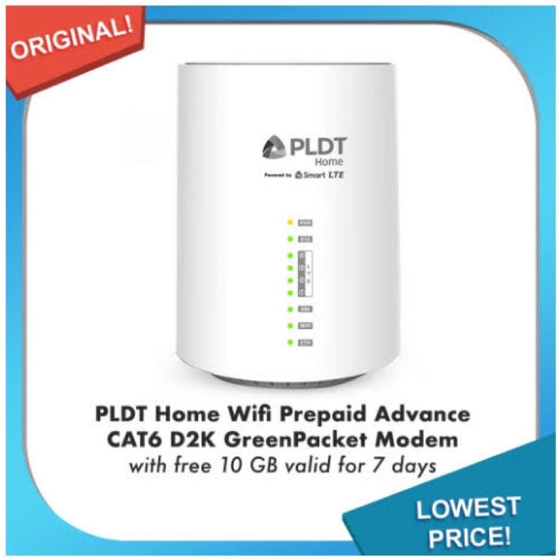 PLDT Home Wifi Prepaid Advance - D2K GREEN PACKET | Shopee Philippines