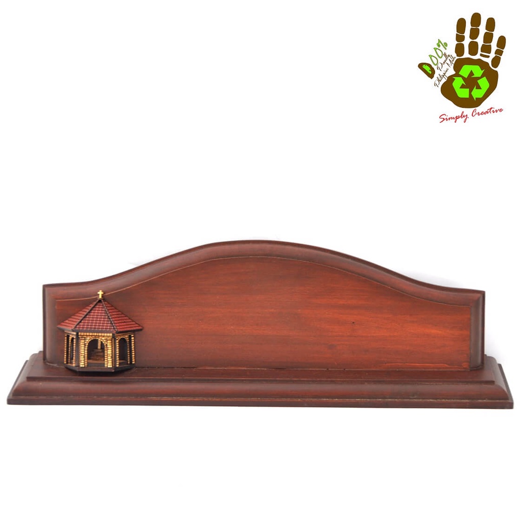 Simply Creative Wood Table Nameplate w/ Magellan Cross Shrine | Shopee ...