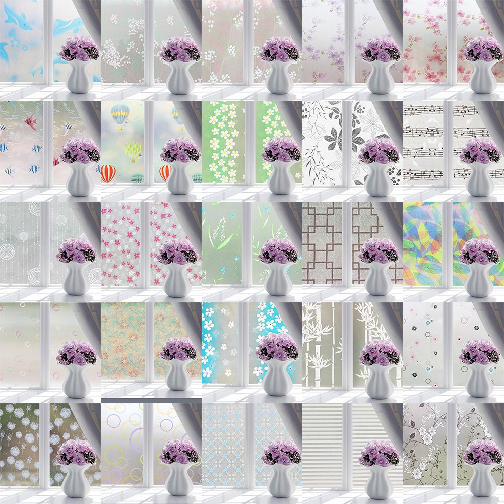 25style Waterproof Glass Stickers Opaque Cover Window Film Bedroom ...