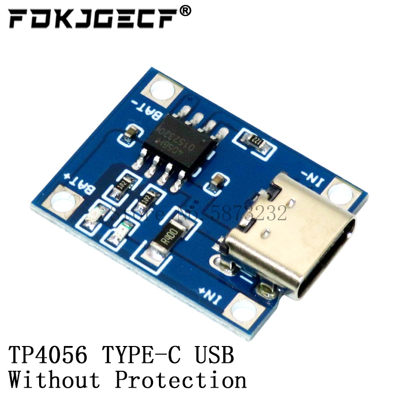 10Pcs Micro Type-c USB 5V 1A 18650 TP4056 Lithium Battery Charger ...