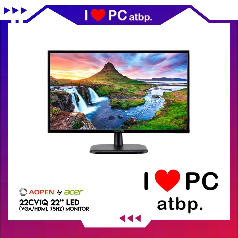 Acer AOpen 22” LED Monitor (22CV1Q, VA, VGA/HDMI, 75Hz) | Shopee ...
