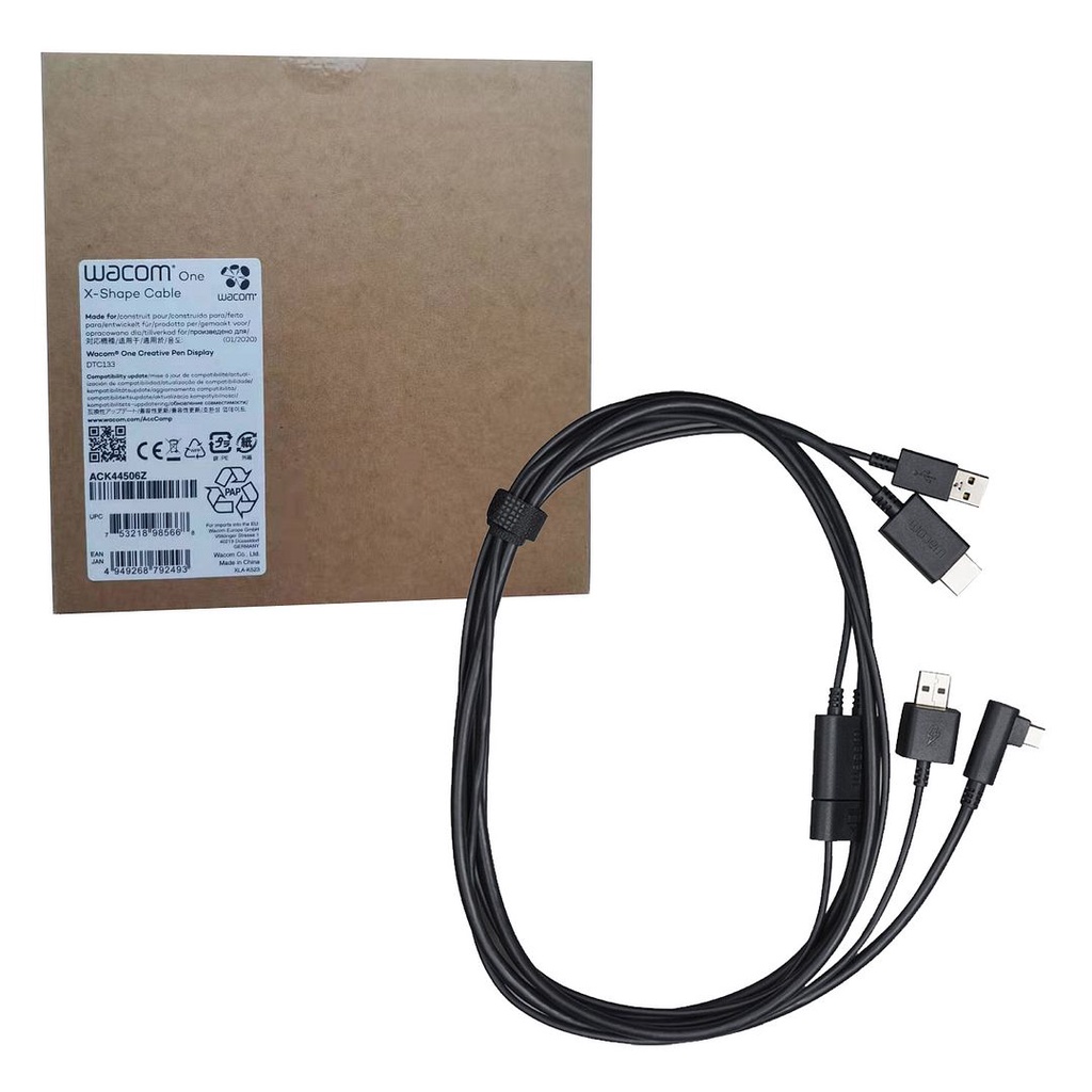 Wacom ACK44506Z X-Shape Cable for Wacom One (DTC133) | Shopee Philippines