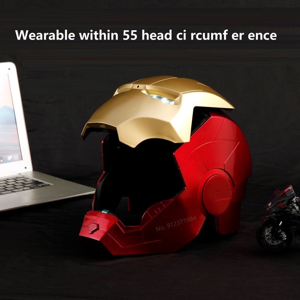Marvel - Electric Iron Man Mk5 Cosplay Helmet, Multi-Piece Opening and ...