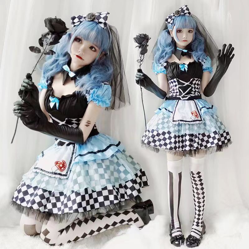 Cosplay Lolita maid outfit halloween vampire clown costume princess ...