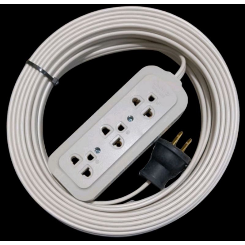 20 METERS EXTENSION CORD w/ 16/2 CORD, HEAVY DUTY RUBBER PLUG | Shopee ...