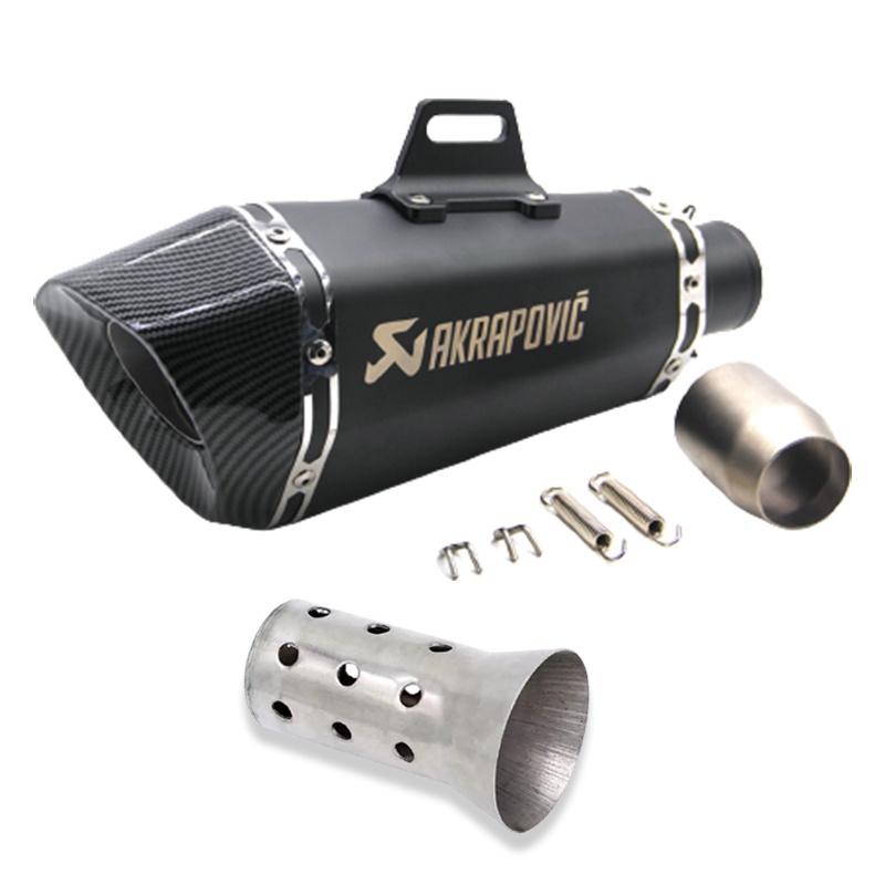 Akrapovic Slant Exhaust Pipe Premium Stainless Steel CanisterPipe ...