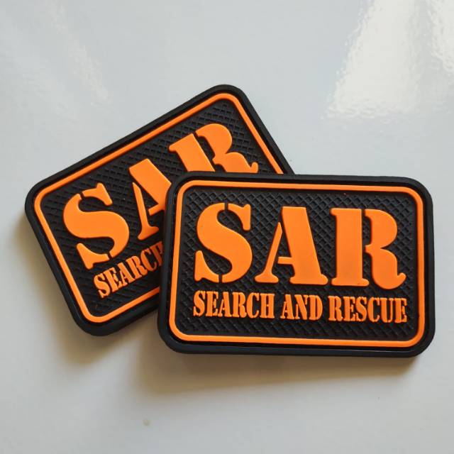 Sar rubber Patch (EARCH AND RESCUE)/BPBD/BNPB/TIMSARNAS/velcro emblem ...