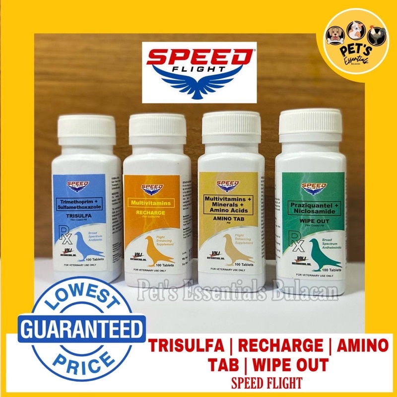 Speed Flight Pigeons Trisulfa | Wipe Out | Amino Tab | Recharge 100 ...