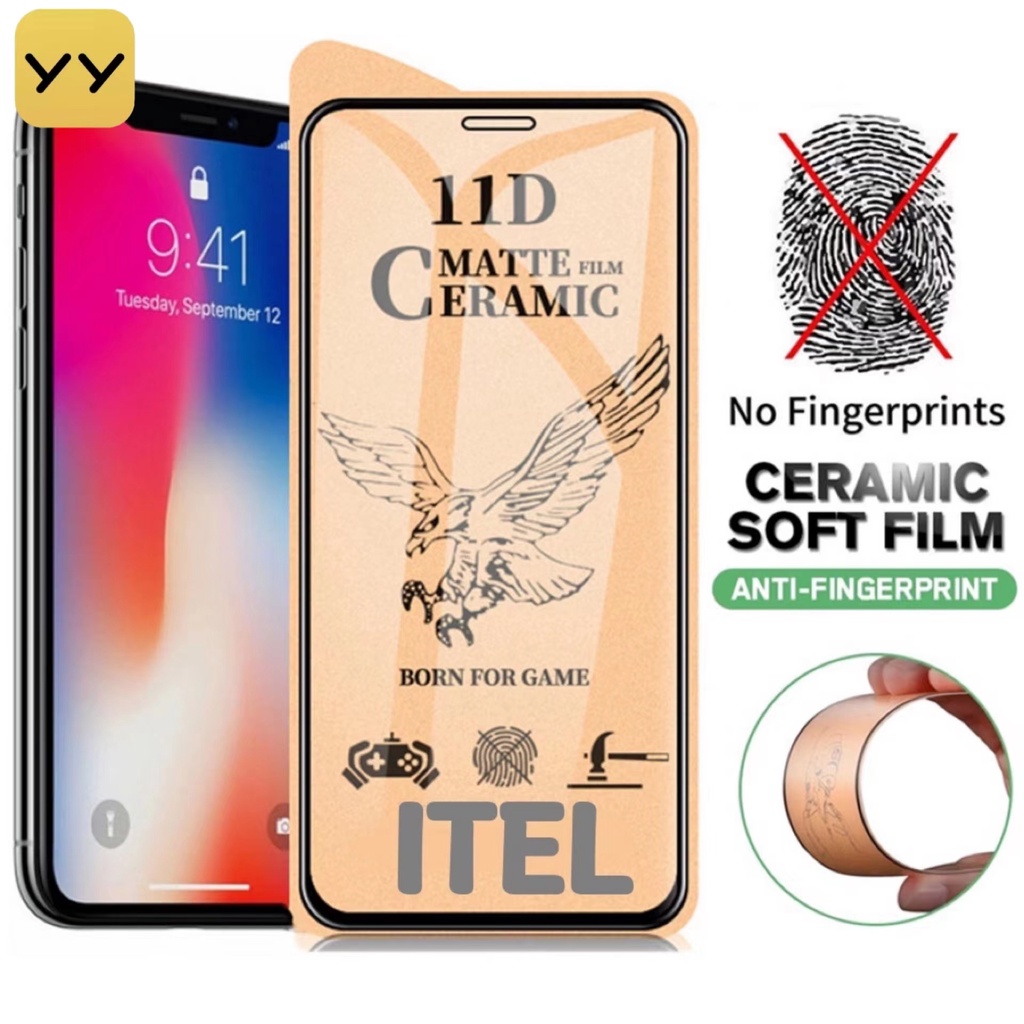 Ceramic Matte Full Screen Film For【ITEL】A37 A56 A56 PRO P36 P37 VISION ...