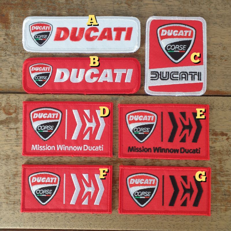 Ducati embroidery patches 10 . | Shopee Philippines