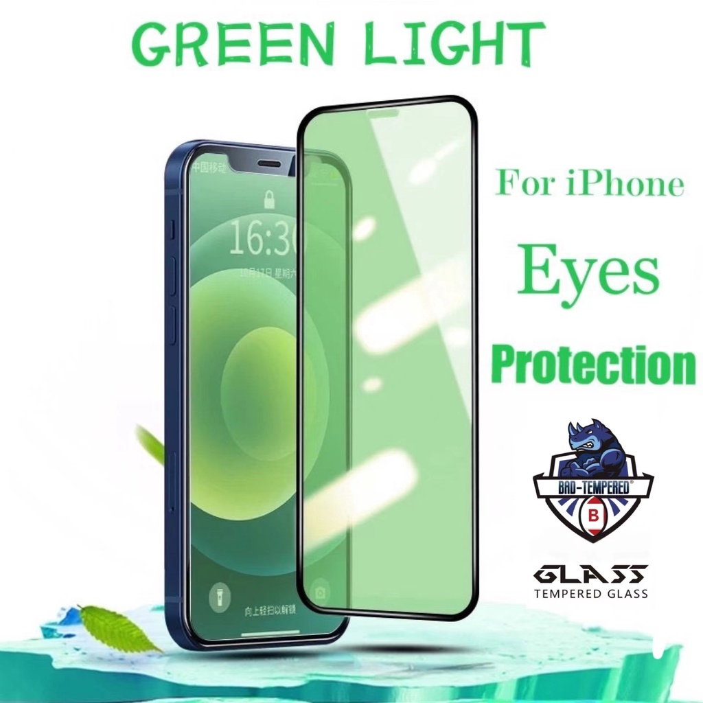 Green Light Eye Protective Tempered Glass For iphone 14 13 12 11 Pro Xs ...