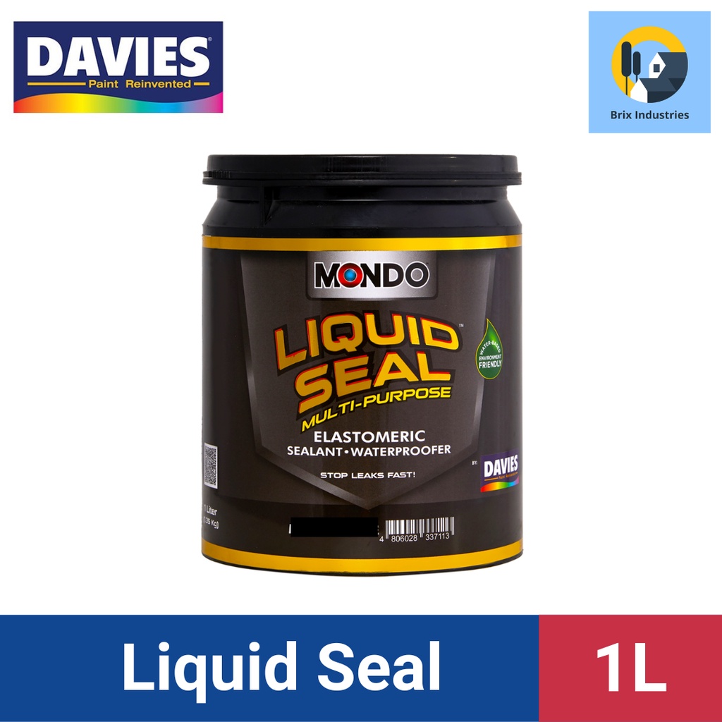 Mondo Liquid Seal Elastomeric Sealant Waterproofer Stop Leaks Fast 1/4L ...