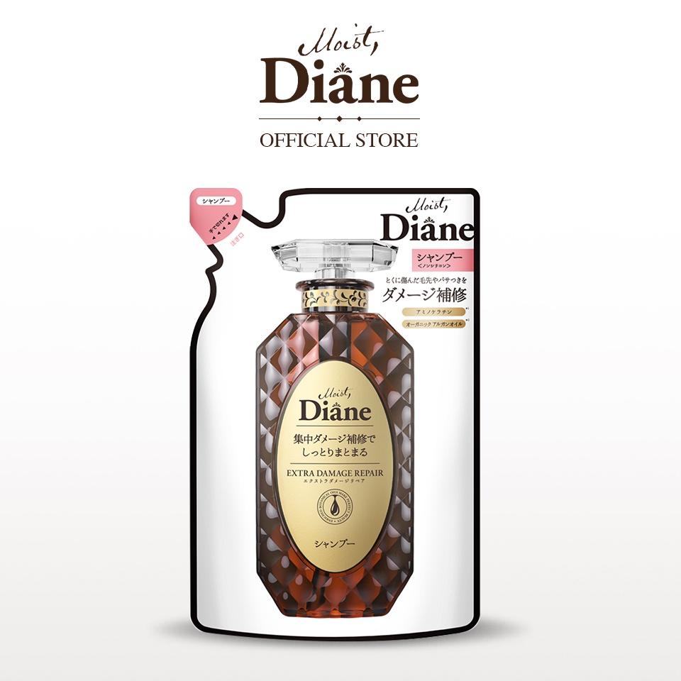 Moist Diane Extra Damage Repair Shampoo - Refill (330 ML) | Shopee ...