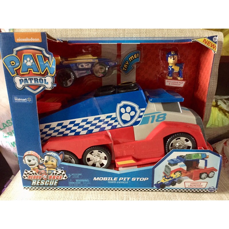 Paw Patrol Ready Race Rescue Mobile Pit stop Vehicle | Shopee Philippines