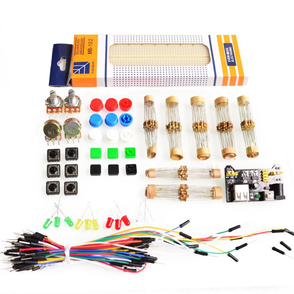 generic parts package kit + Breadboard power module+MB-102 830 points ...