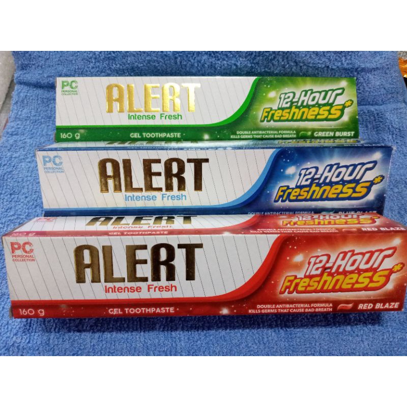 PC ALERT TOOTHPASTE 160G RED BLAZE/BLUE BLAST/GREEN BURST | Shopee ...