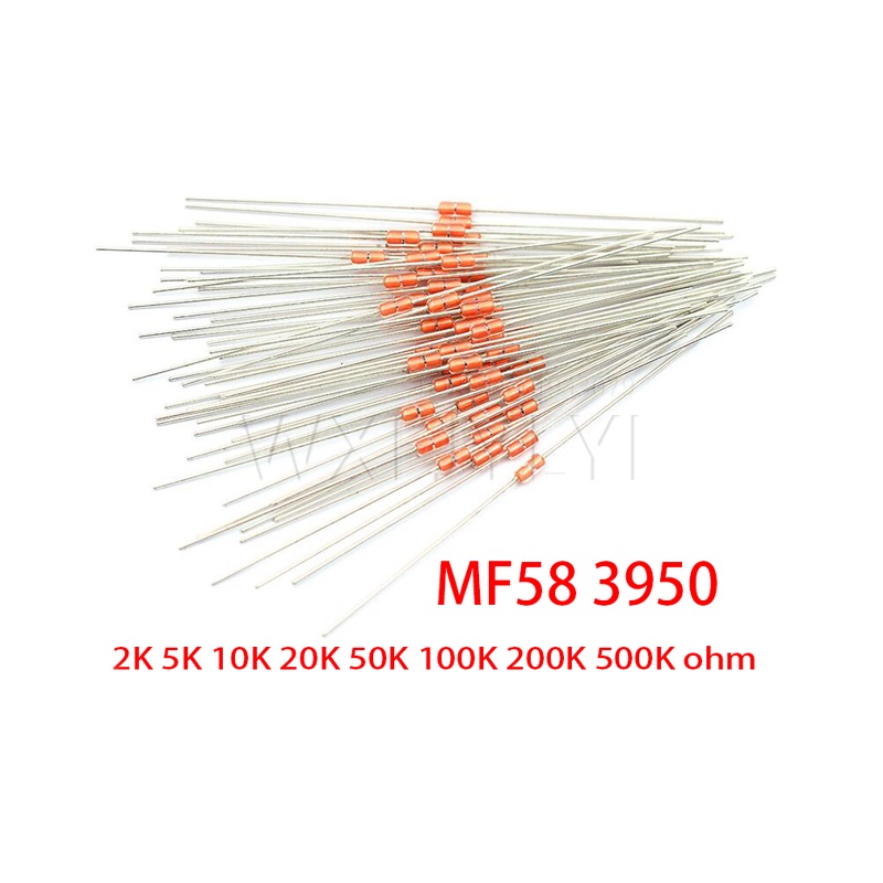 20pcs NTC Thermal Resistor NTC MF58 3950 5% B 2K 5K 10K 20K 50K 100K ...