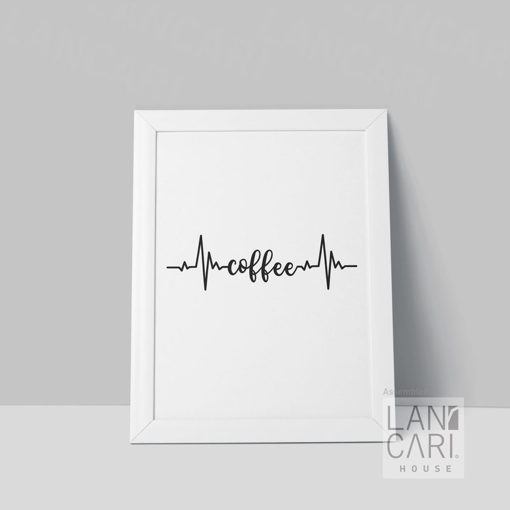 Minimalist Coffee Art Painting Wall Decoration Frame Room Decoration ...