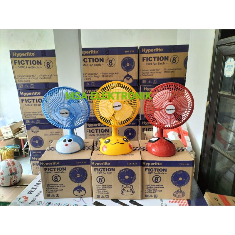 Arashi Fan - Sitting Fan/8" Wall Doraemon Spiderman Pikachu Character ...