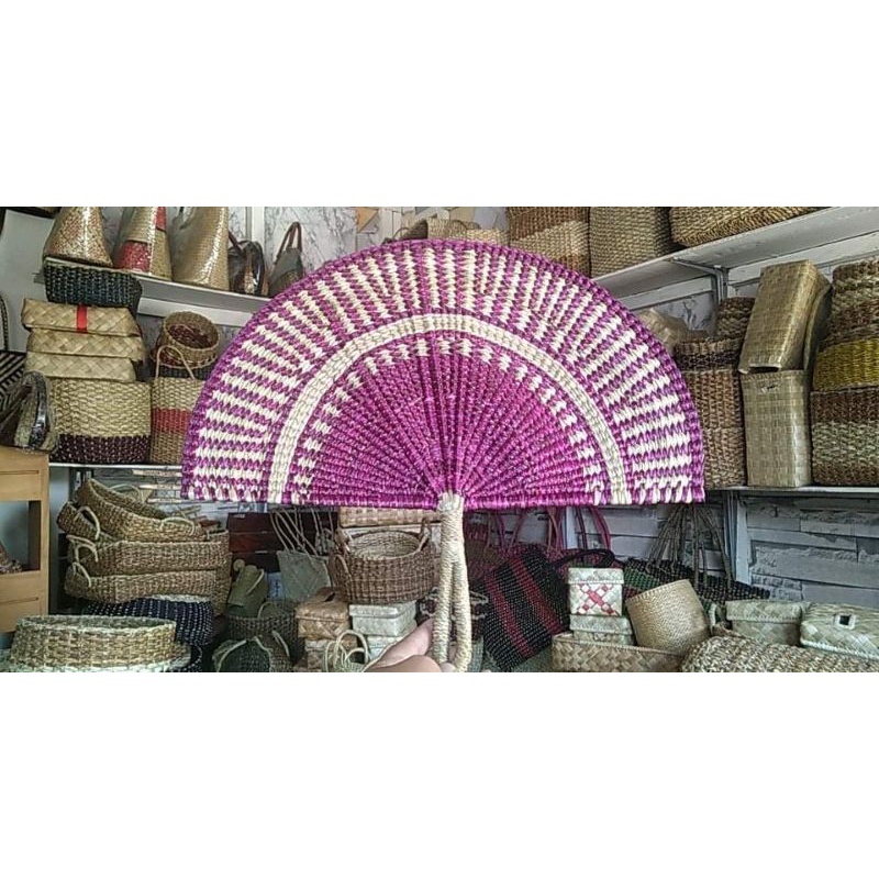 Native Fan Made of Tikog, Bamboo, Abacca, Sinamay | Paypay | Pamaypay ...