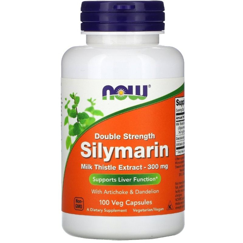 Now Silymarin Milk Thistle Extract 150mg or Double Strength 300mg - 100 ...