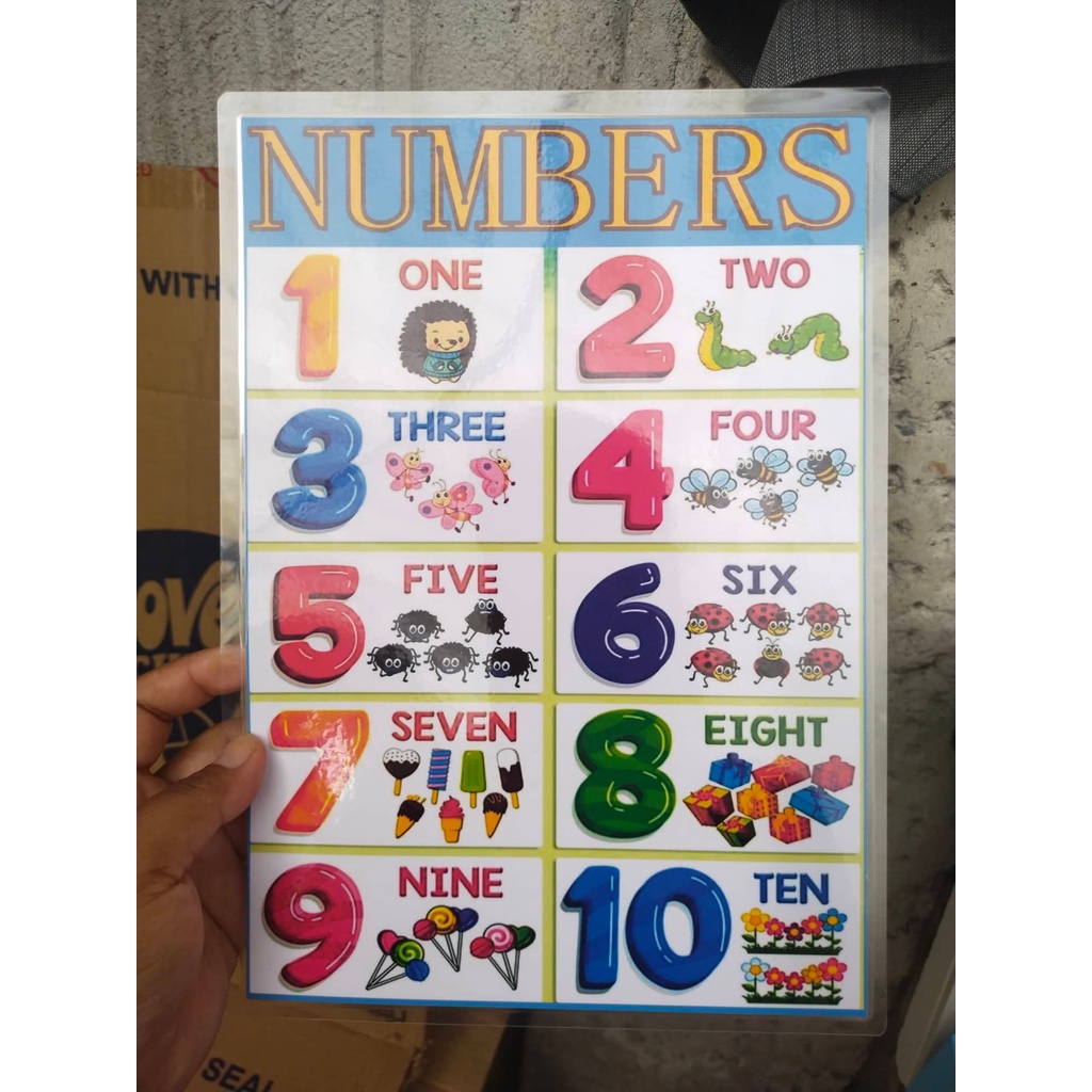 Number Chart lamintad | Shopee Philippines